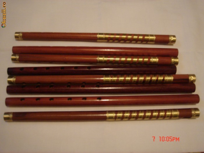 Fluier, fluiere traditionale acordate nota DO, RE, MI, FA, SOL ...